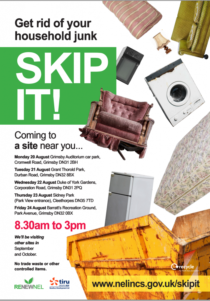 Get rid of your waste via Skip It! – a new campaign from NELC – VANEL